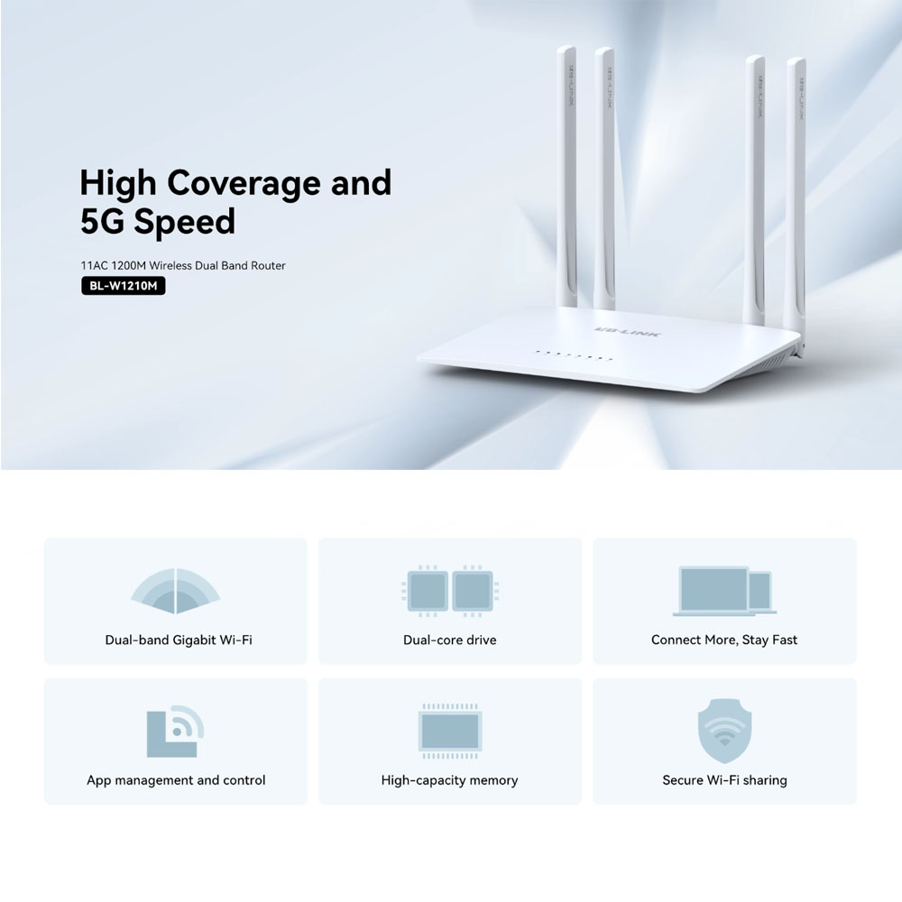 EasyPC| LB-LINK BL-WR2000/BL-W1210M Wireless Router| Dual Band and N ...