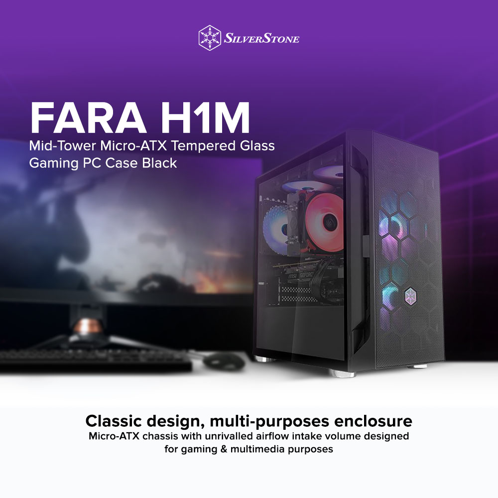 EasyPC| Silverstone FARA H1M pc case gaming| Mid-Tower Micro-ATX ...