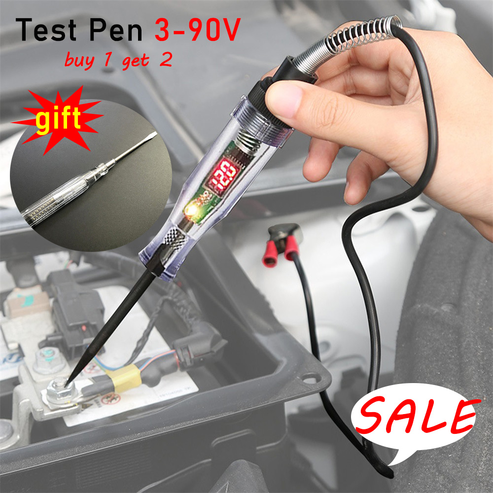 Auto3-48V DC Car Truck Voltage Circuit Tester Car Test Long Probe Pen ...