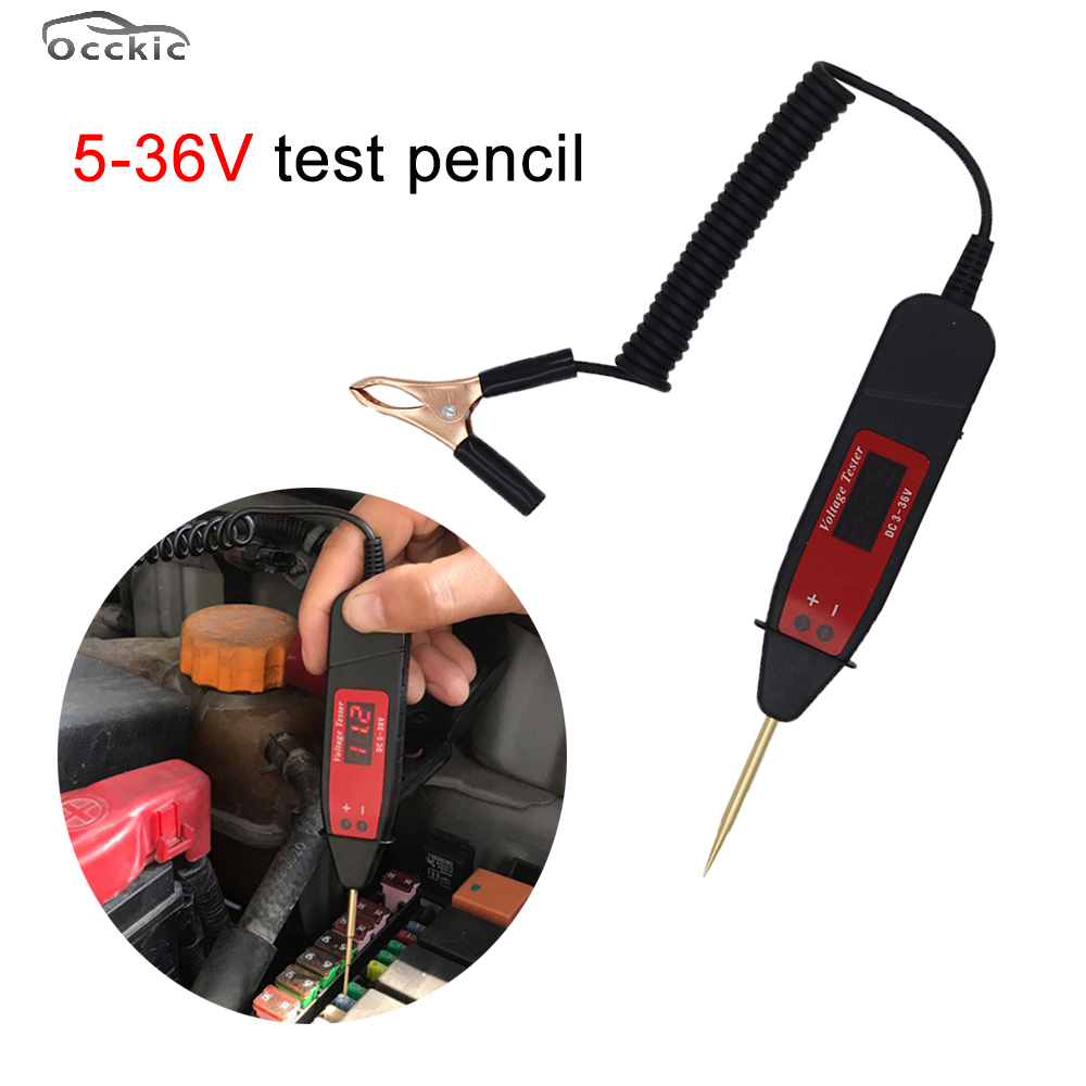 Auto3-48V DC Car Truck Voltage Circuit Tester Car Test Long Probe Pen ...