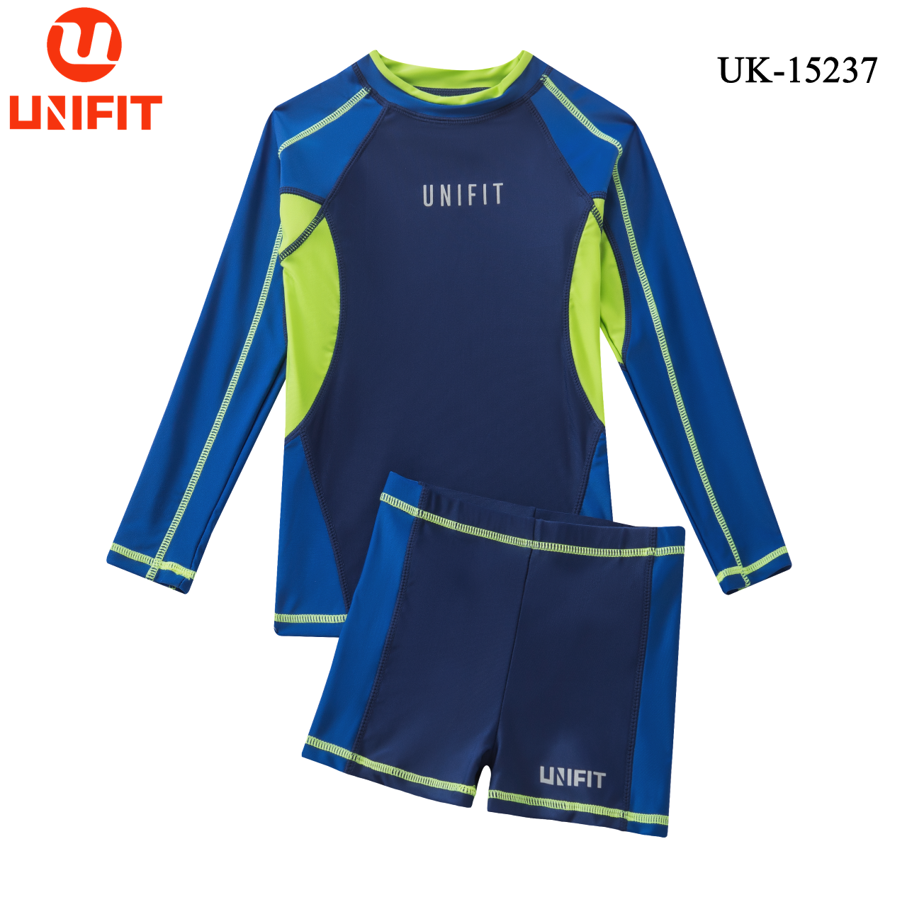 UNIFIT Kids Rush Guard Terno Swimming Attire Boys UK-15237 | Shopee ...