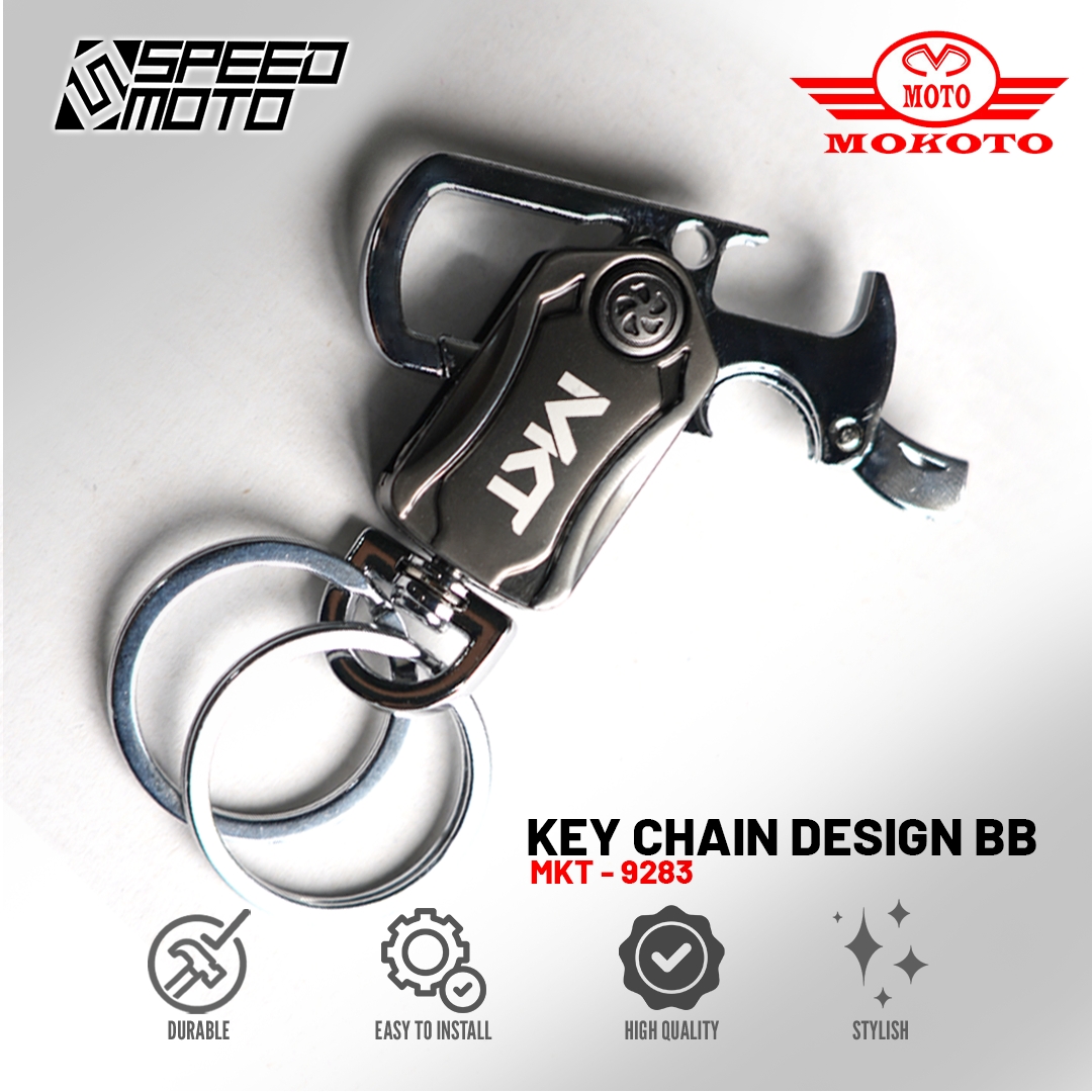 MOKOTO UNIVERSAL KEY CHAIN DESIGN BB ALLOY KEY HOLDER FOR MOTORCYCLES ...