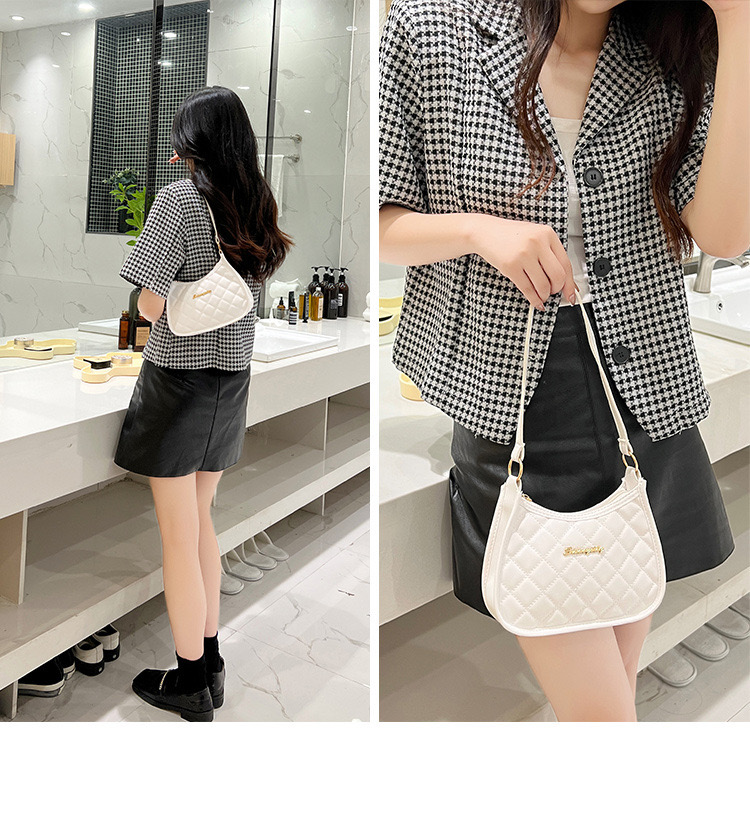 Mumu 5030 Woman Cute Mini Pu Leatther Baguette Shoulder Bag With Zipper