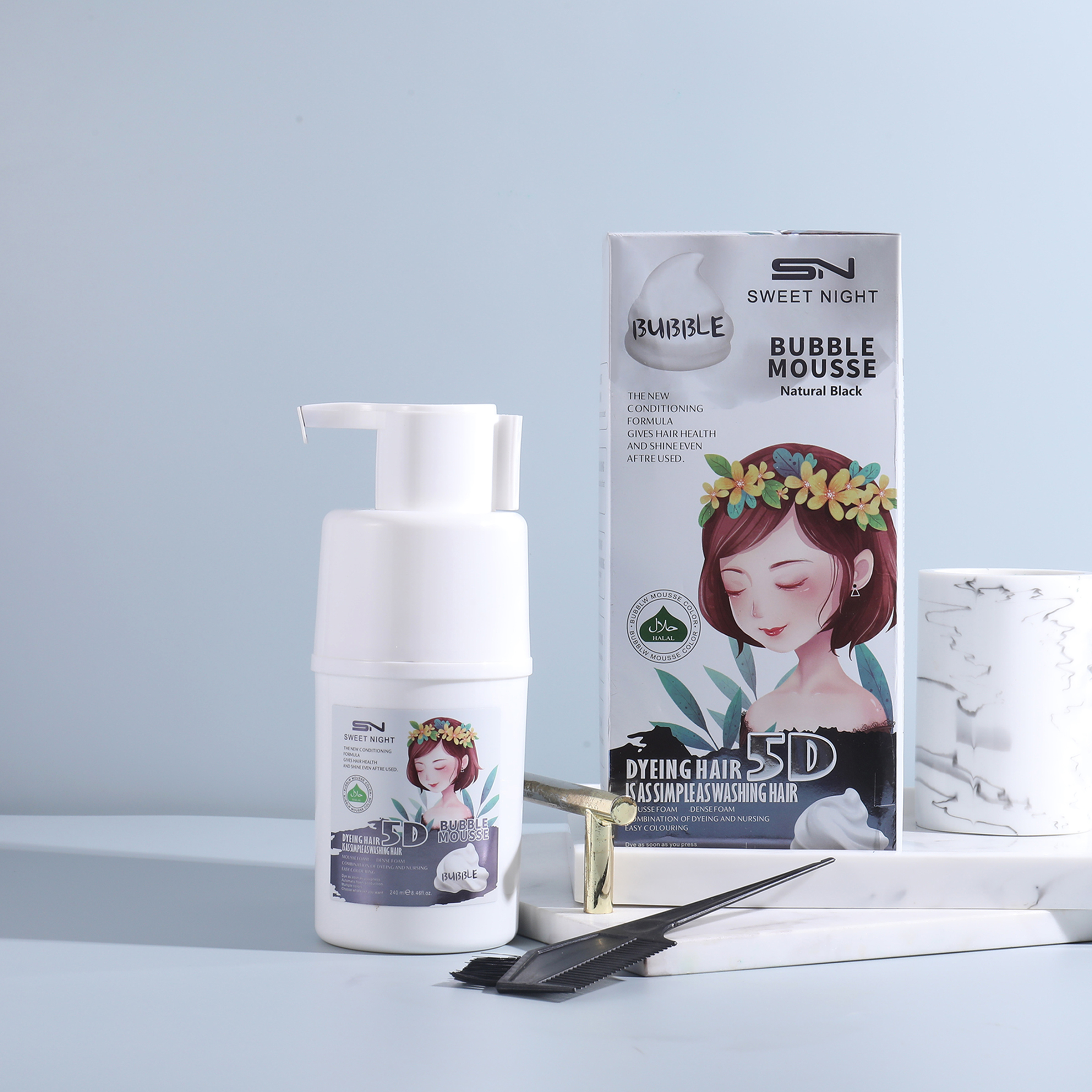 Sweet Night Dye Shampoo Blackening | Shopee Philippines
