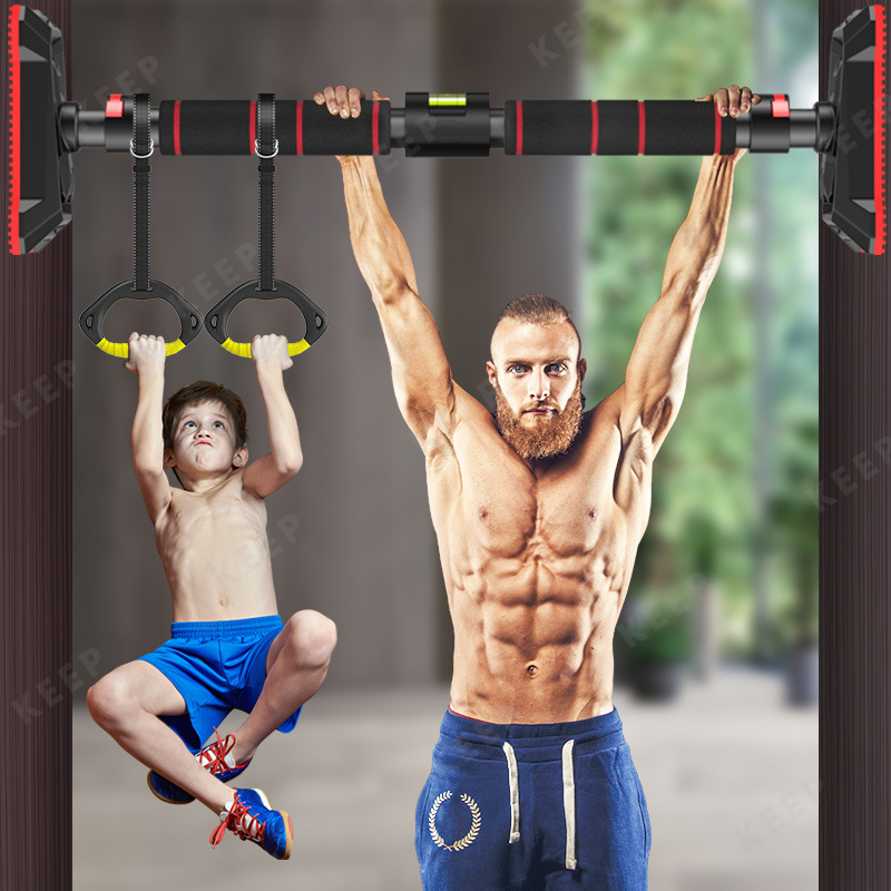 Adjustable Pull Up Bar 160CM Multi-Function Fitness Bar for Pull-Ups ...