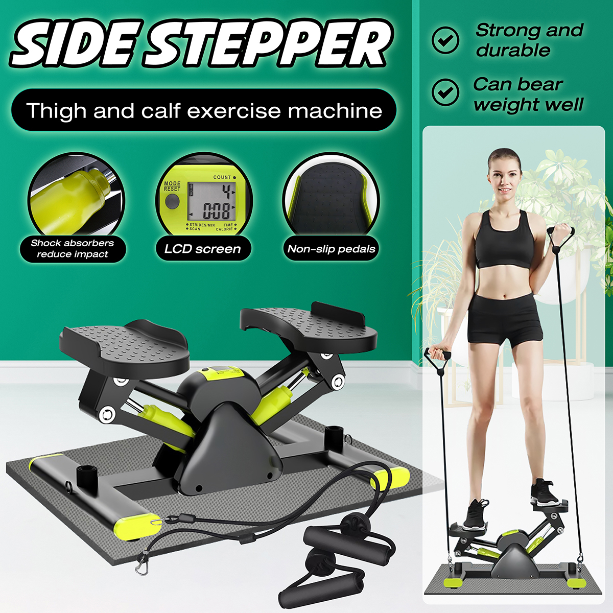 Mini Stepper Side Stepper Exercise Peddle Machine Stepper Mini Pedal Stepper Pedal Exerciser ...