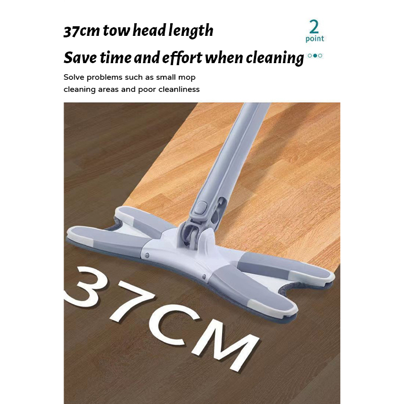 CHIT X-Type Mop 360° Rotary Wet And Dry Self Cleaning Hand-Free Wash ...