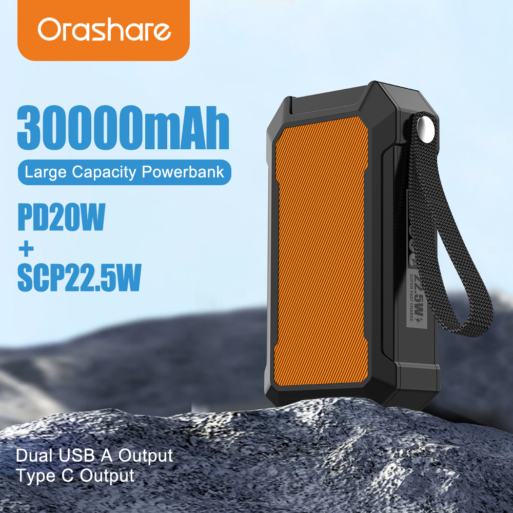 Orashare O30Pro 30000mAh Powerbank 22.5W Super Fast Charge Ultra Large ...