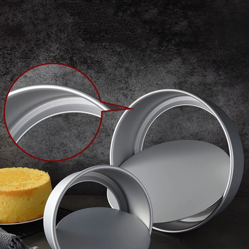 Cake Mold Round Anode Baking Pan Removable Bottom Nonstick Aluminum ...