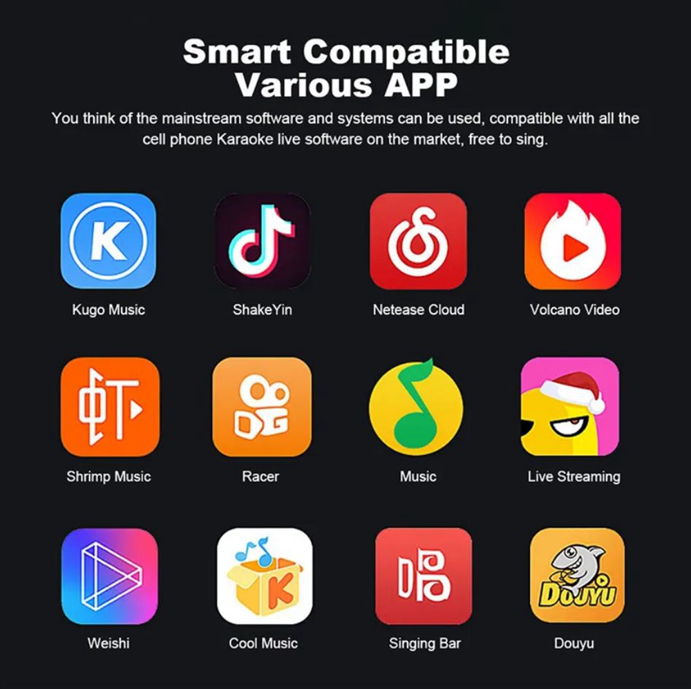 Sunsonic Sk-2062 Rgb Enhanced Bass Hifi Sound Karaoke Wireless ...