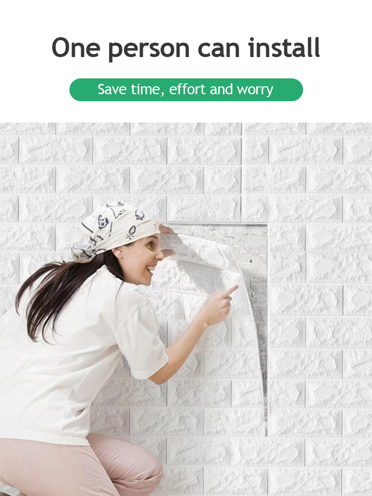 ICON 3D Wallpaper Home Decor Self Adhesive Wall Sticker | Shopee ...