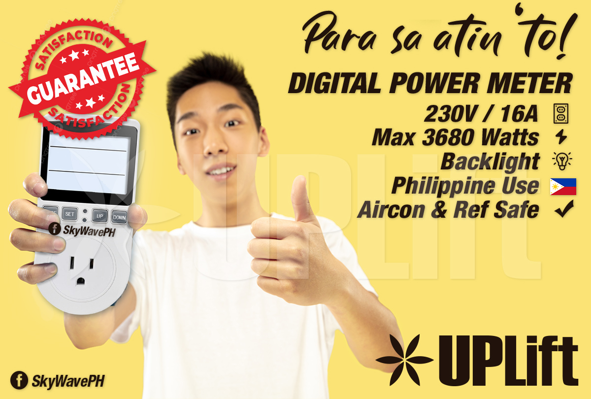 UPLift Digital Power Reader Meter Wattmeter Electricity Monitor w ...
