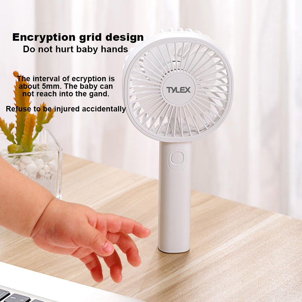 TYLEX XM61 Portable Mini Fan | Rechargable | Strong Wind | 1200mAh ...