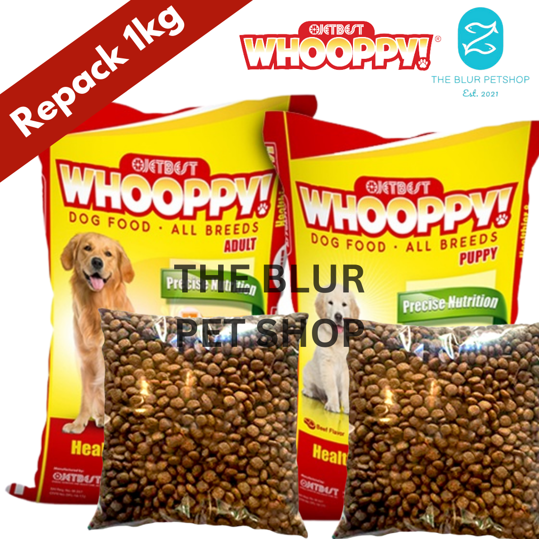 1kg Dog Dry Food All Stages Adult Puppy Whooppy | Shopee Philippines