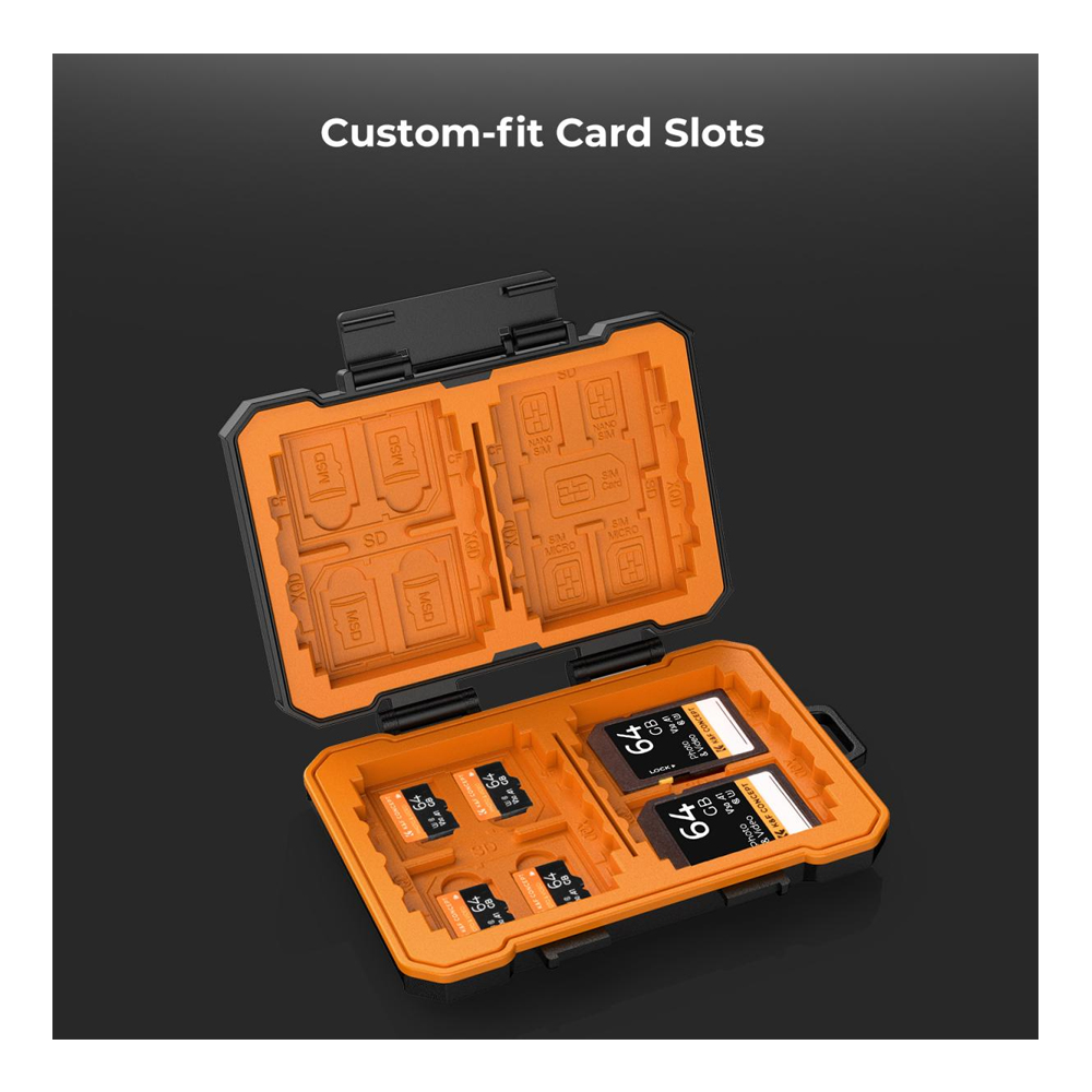 K&F Concept 29-Slot Memory Card Storage Case with SD, TF Micro SD, XQD ...