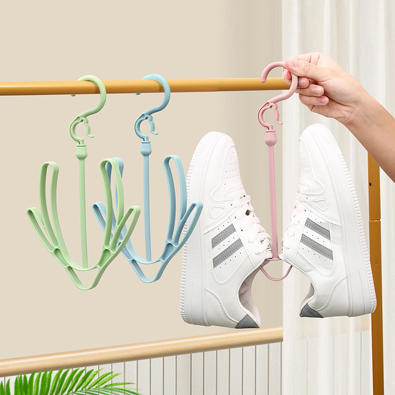 B07 COD Balcony Shoe Drying Rack Hook Windproof Shoe Drying Holder ...