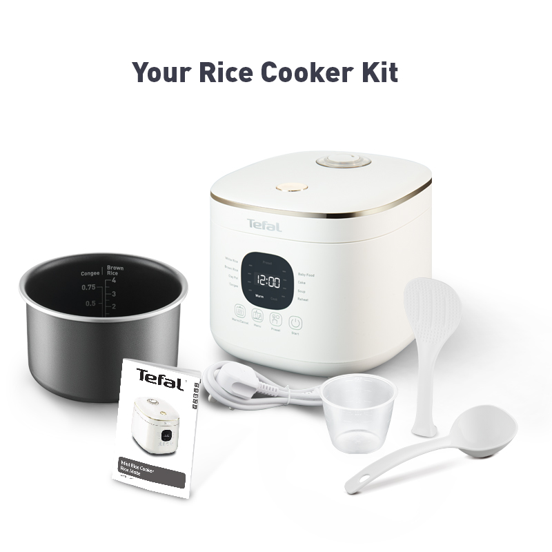 Tefal Rice Mate Mini Digital Rice Cooker RK515165 4 Cups | Shopee ...