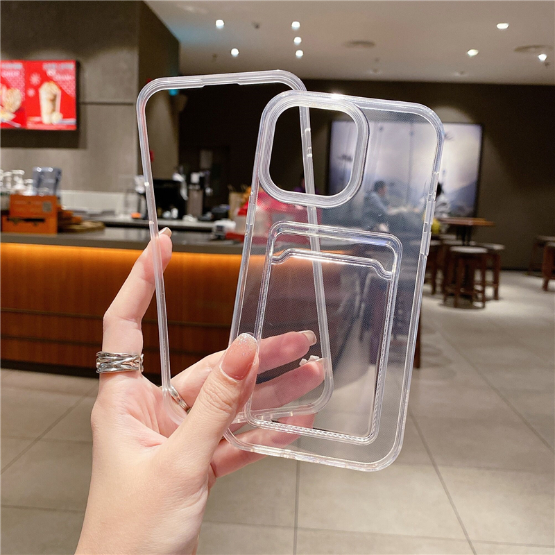 3 IN 1 Macaron Silicone Card Bag Shockproof Phone Case For IPhone 11 12 ...