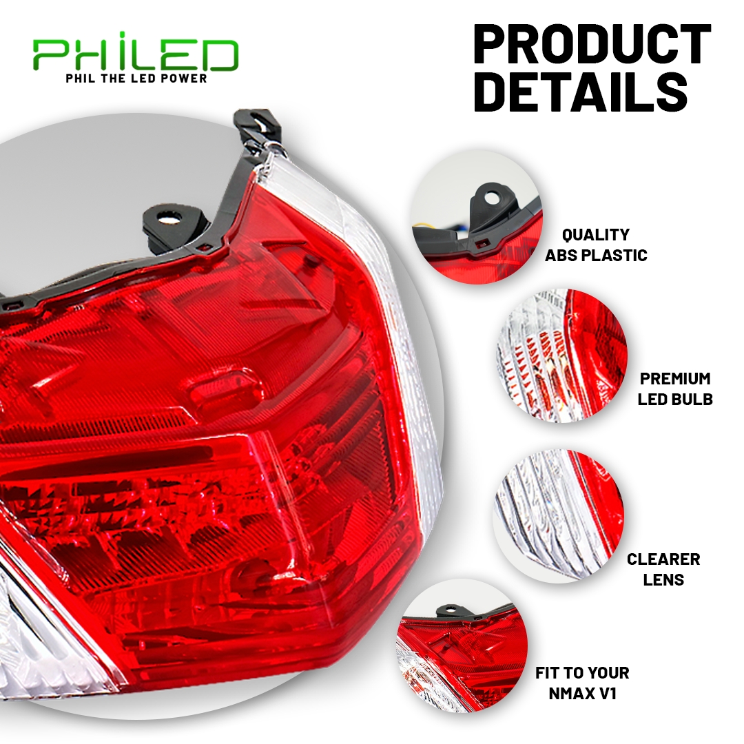 YAMAHA NMAX V1 PHILED REAR TAIL LIGHT/SIGNAL LIGHT FOR YAMAHA NMAX V1 ...