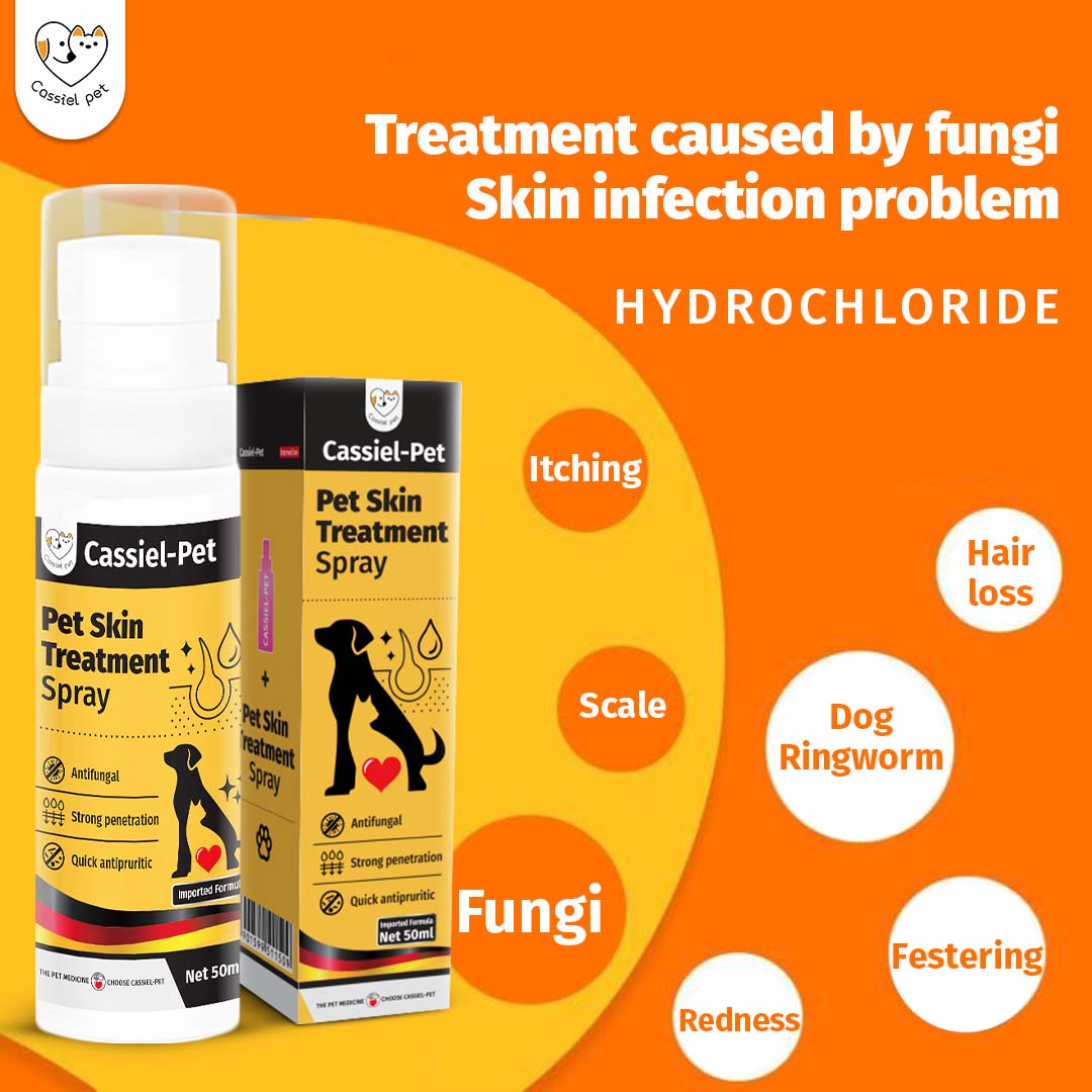 Cassiel Pet Antifungal Wound Spray For Itching,Ringworm,Mange,Anti Tick ...