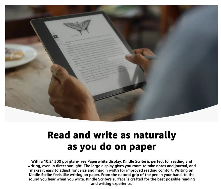 Amazon Kindle Scribe 2022 With Premium Pen Black | Shopee Philippines