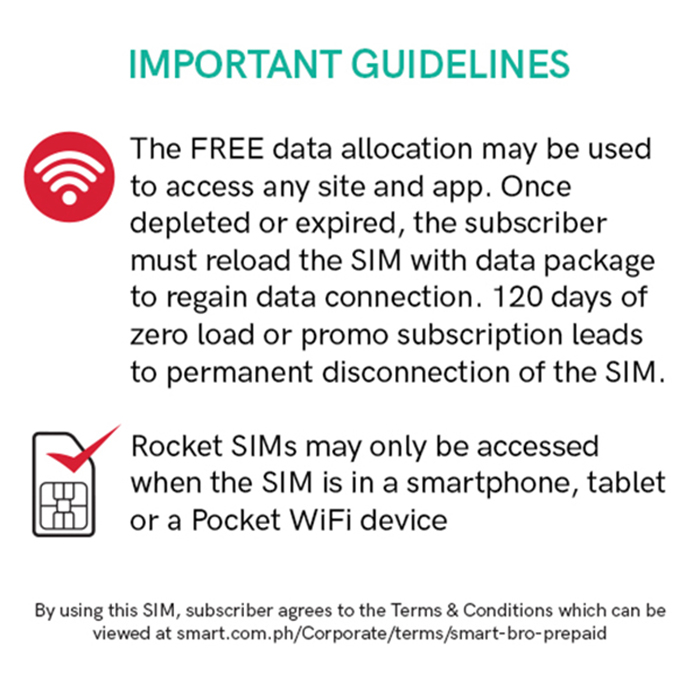 Smart Bro Rocket Sim 549 | Shopee Philippines