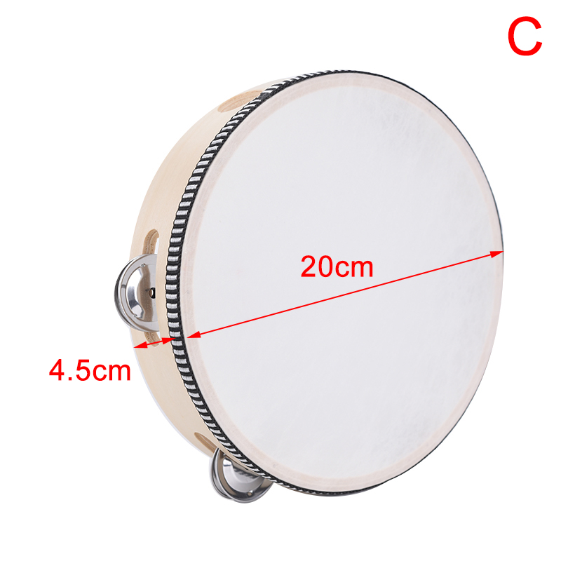 8 Inch Mini Musical Instruments Tambourine Drum Children Round ...