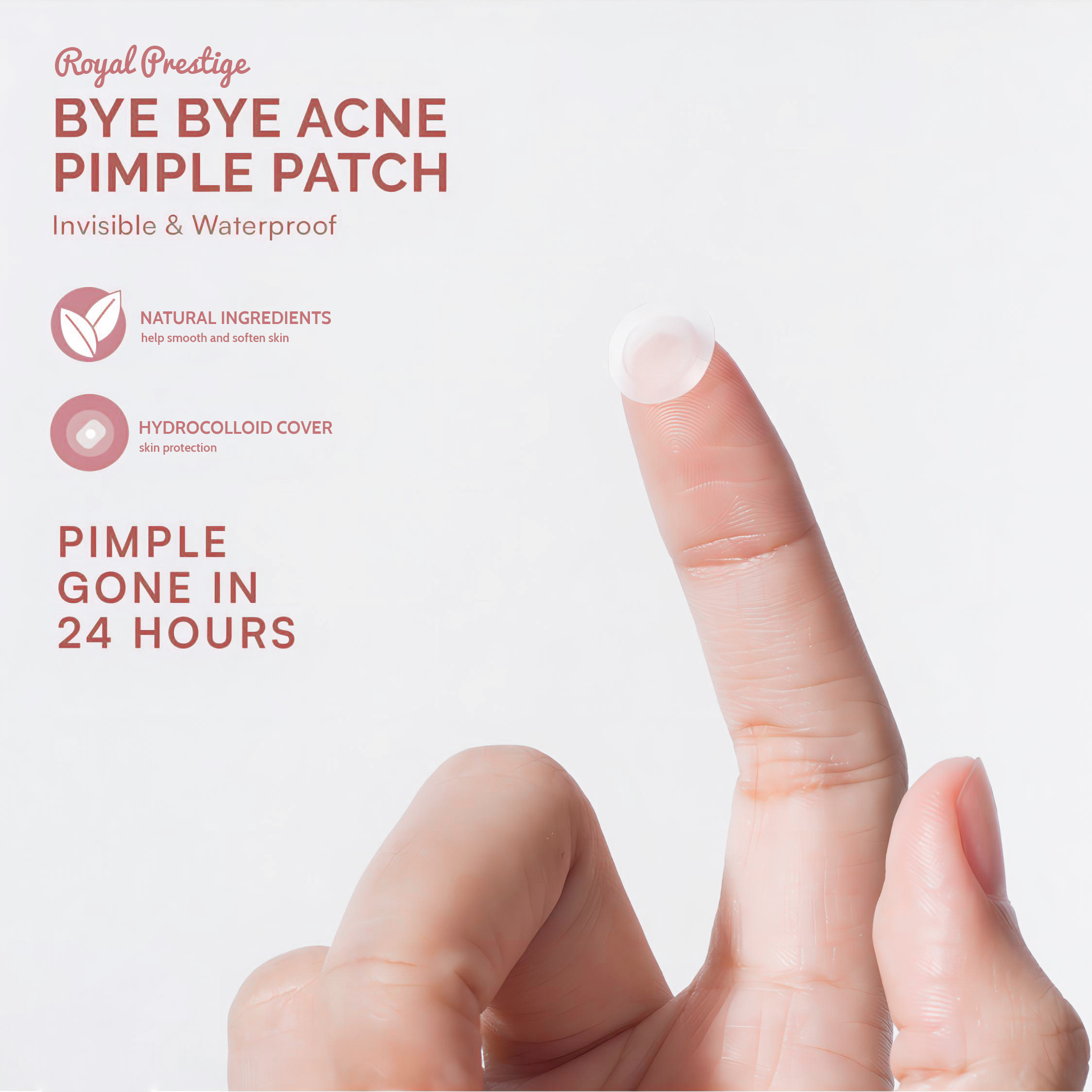 pinkflash 24 hours Waterproof Invisible Ultra Thin Hydrocolloid Acne ...