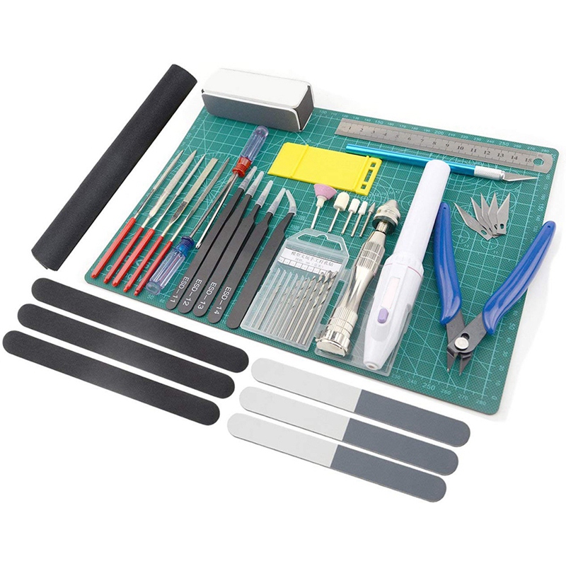 33 PCS Model Tools Kit Modeler Basic Tools Craft Set Hobby Building ...