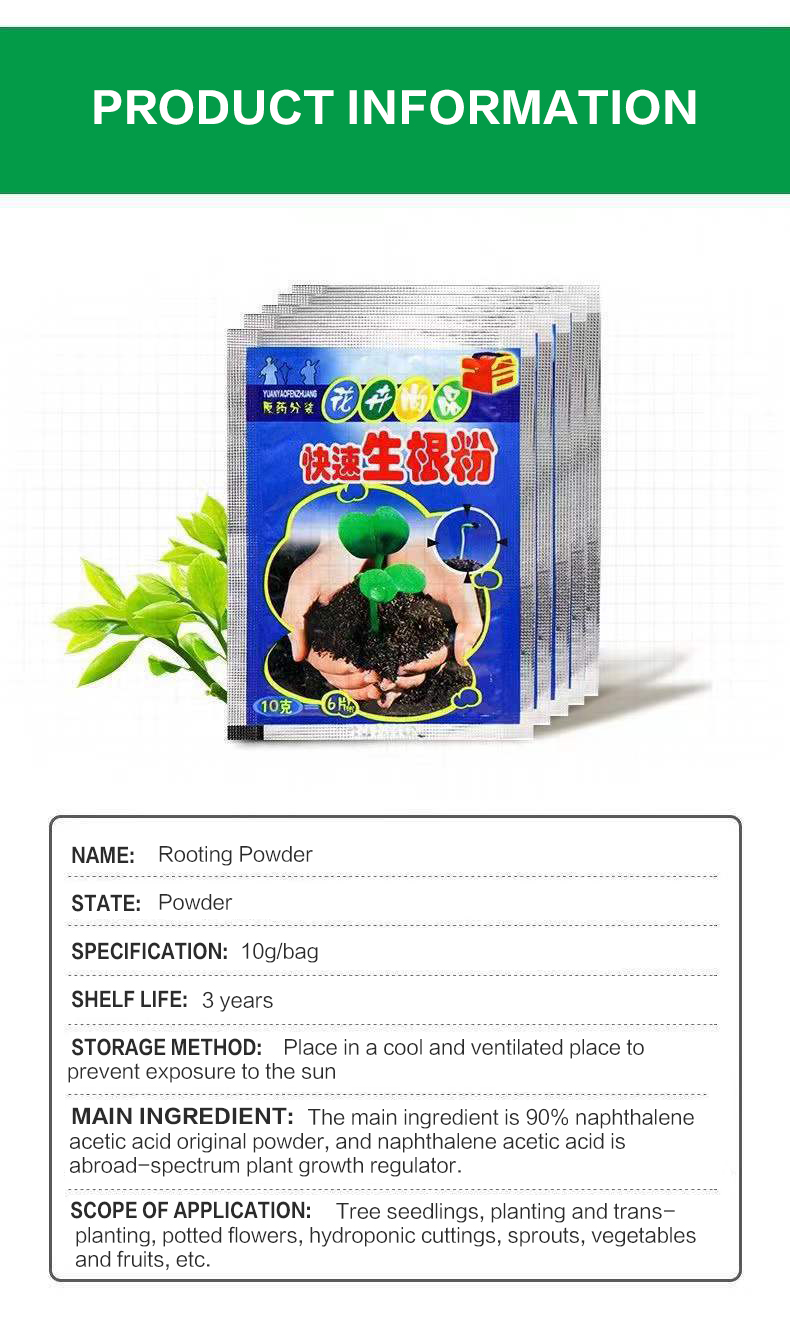 1 Pack Fast Rooting Powder Hormone Growing Root Seedling Clone Plant ...