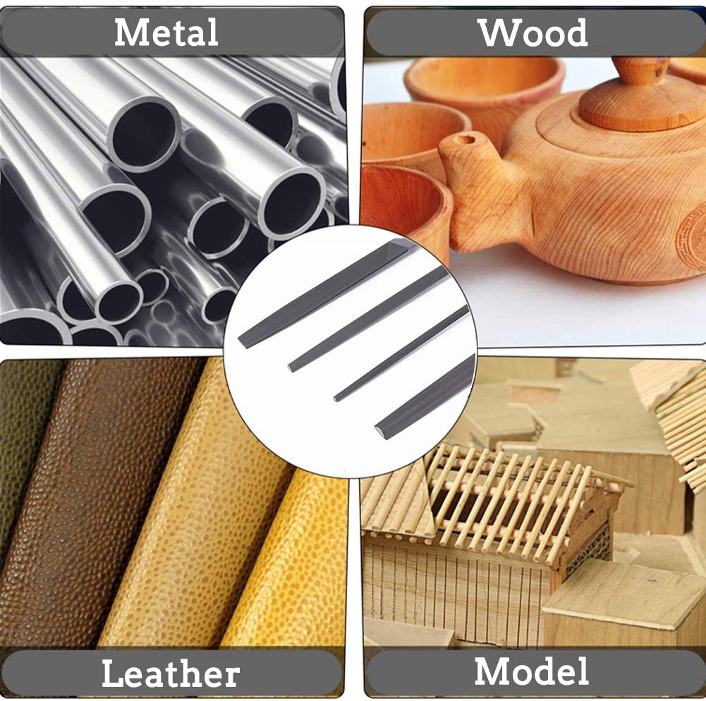 17 Pcs Metal & Wood File Rasp Set, T12 High Carbon Steel Hand File Set ...