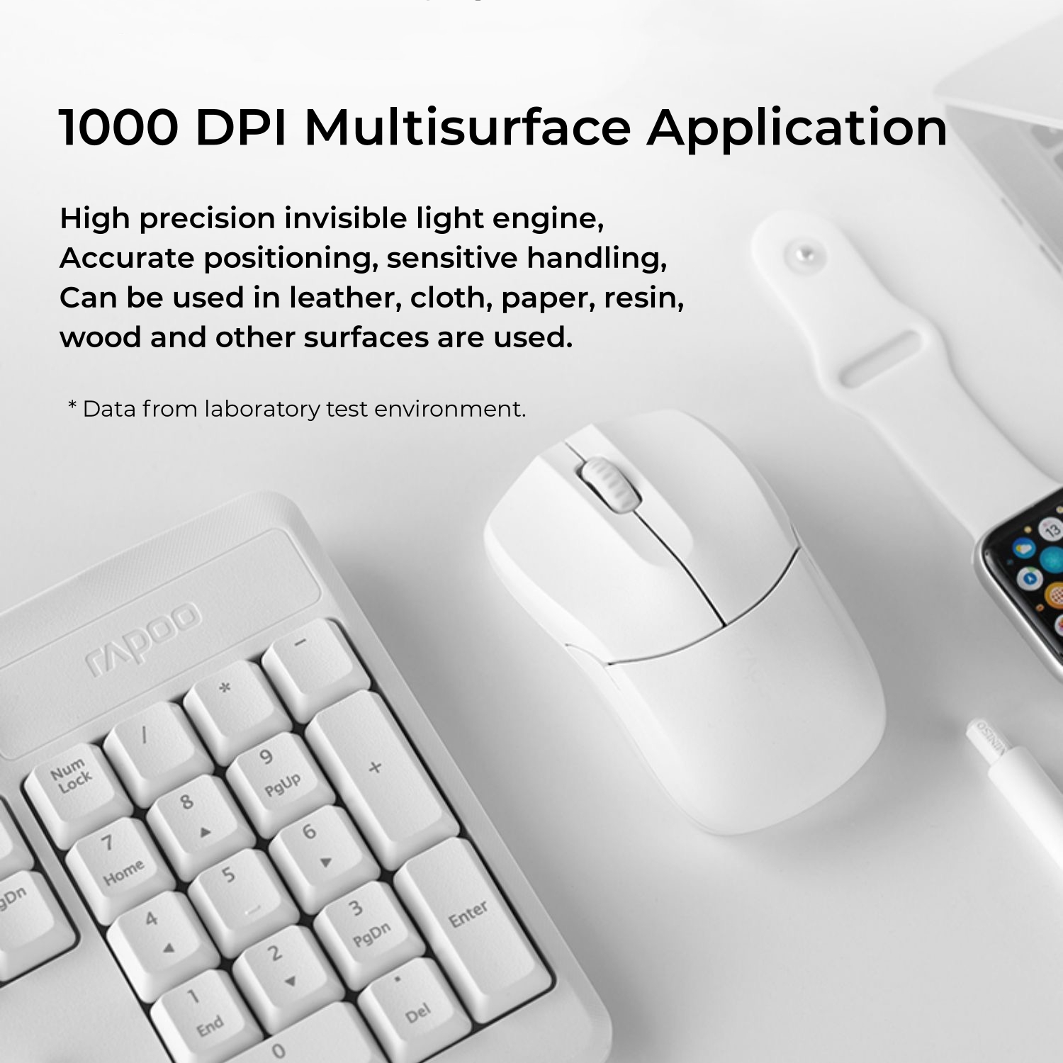 Rapoo X1800 Pro Wireless Keyboard And Mouse Set 2 4g 1000dpi Full Size