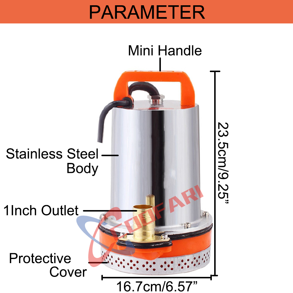 【Promotions】12V DC Water Submersible Stainless Steel Pump Deep Well ...
