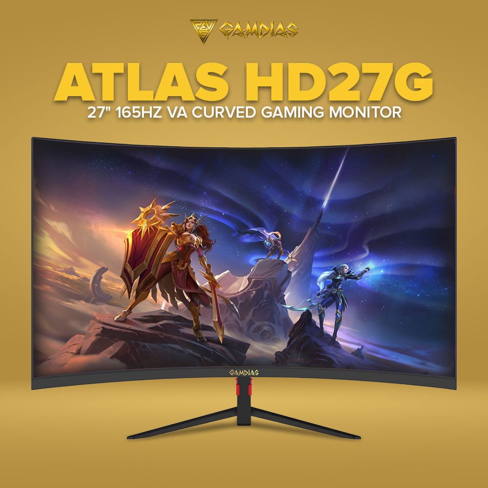 EasyPC | Gamdias Atlas HD27CG / HD27G/HD27GII 27 inch Curved Gaming ...