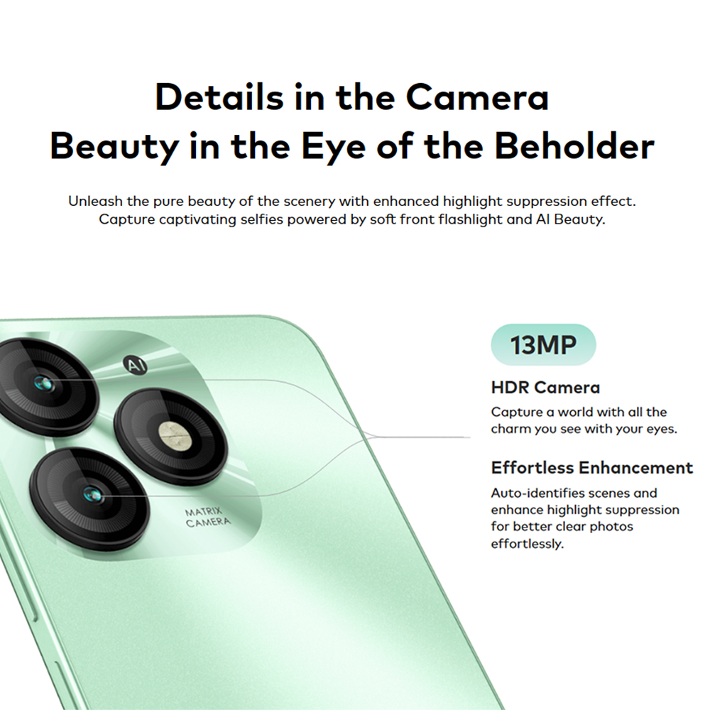 ITEL A70 Smartphone | 4GB+128GB | T603 Octa-core CPU | 13MP Super HDR ...