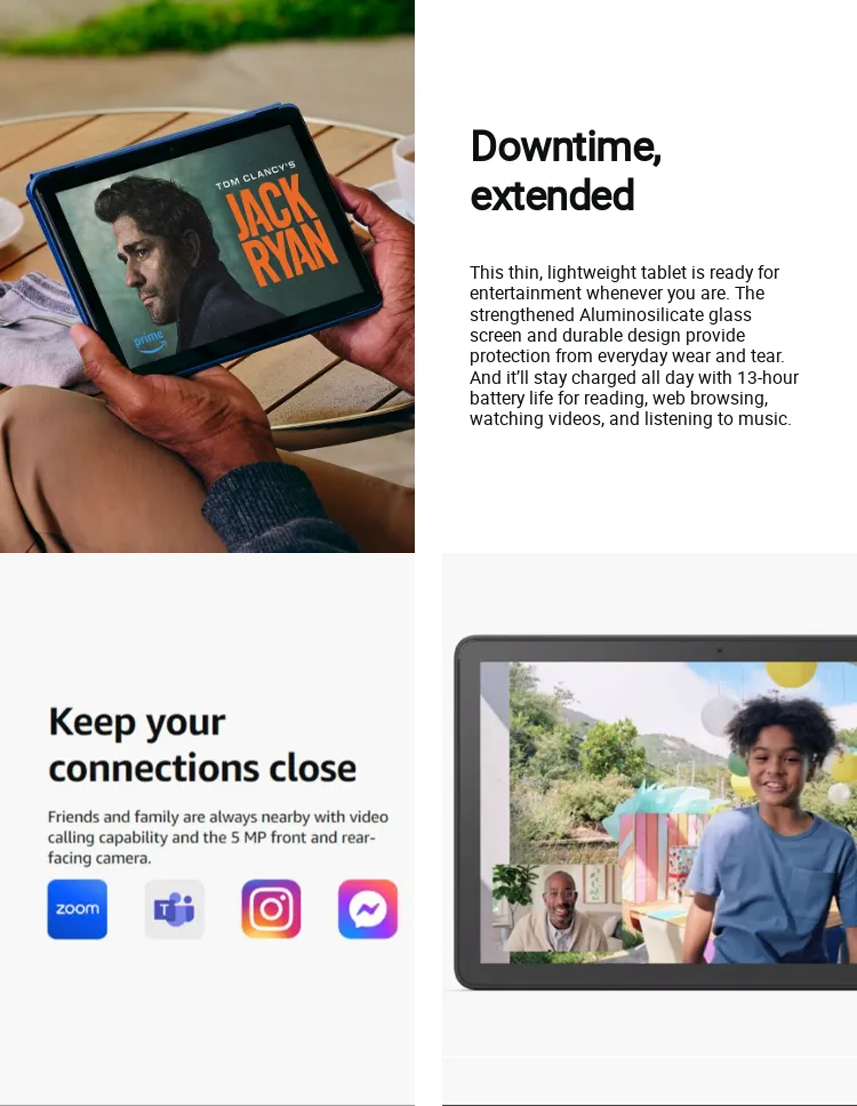 Amazon Fire HD 10 - 10.1" Tablet 13th Gen (2023 Release) 32GB | Shopee ...