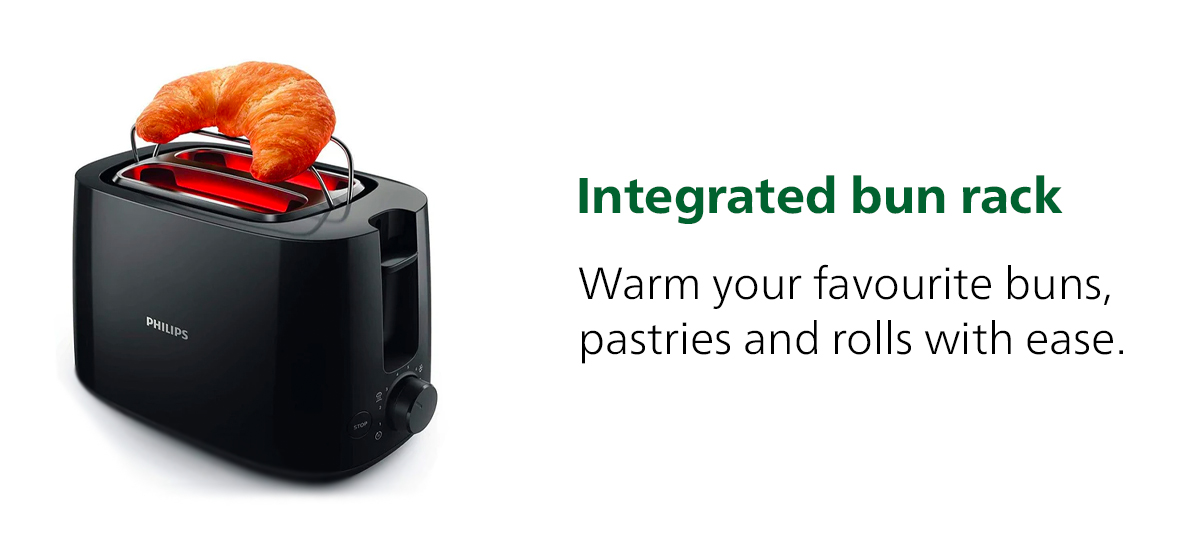 PHILIPS Toaster Two Large Variable Slot With 8 Settings and Integrated ...