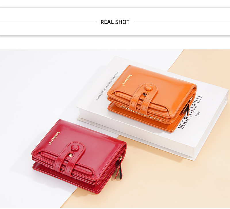 Baellerry Short Thick Glossy PU Leather Card Holder Purse High Quality ...