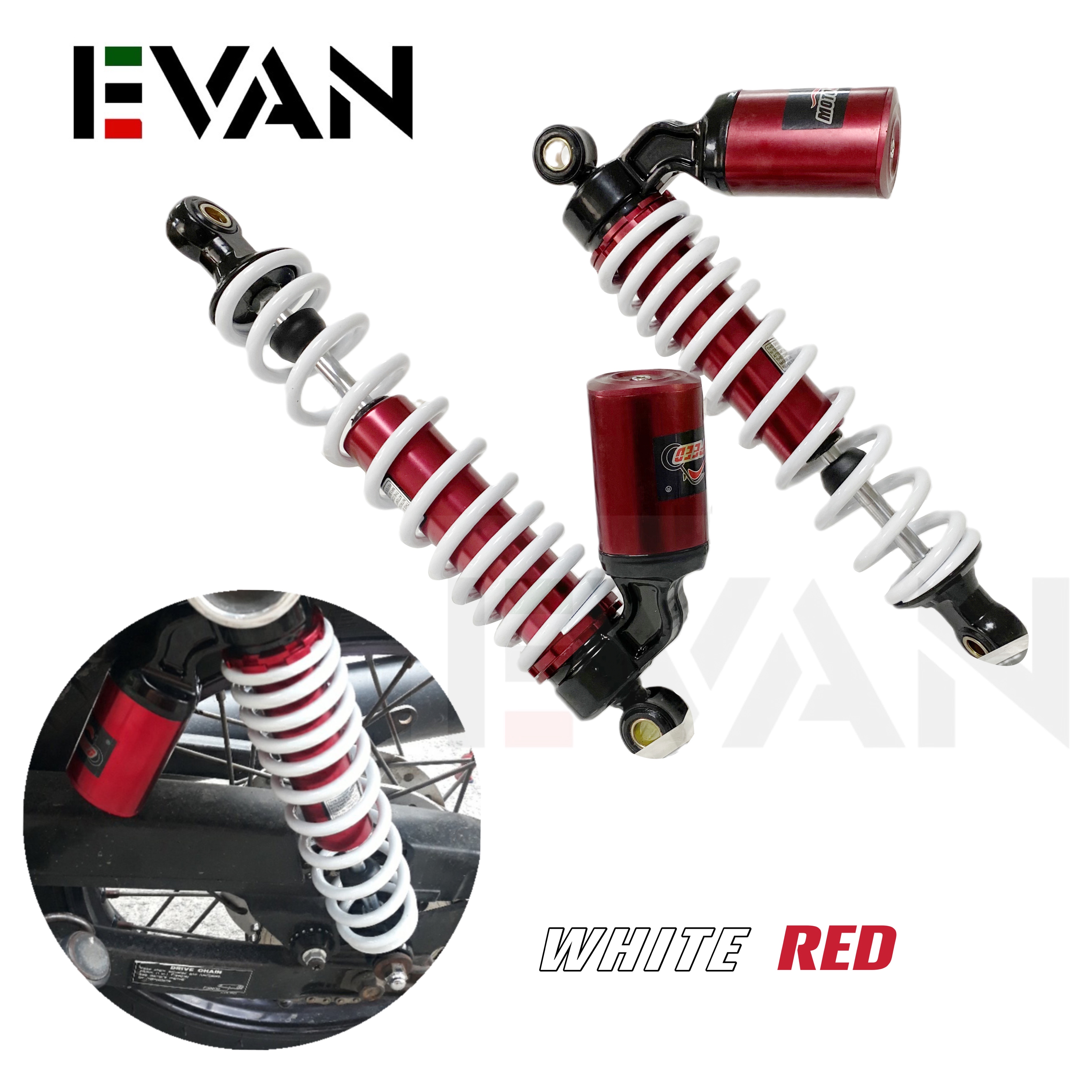 Rear Shock 310mm With Gas Tank Rear (1 set) Absorber(Xrm Wave Tmx Smash ...
