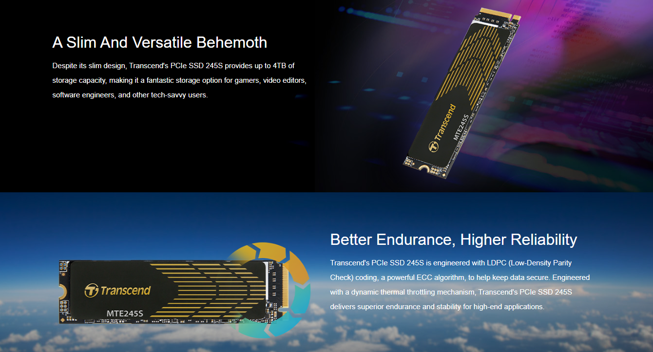 Itw | Transcend 245S M.2 2280 NVMe PCIe Gen4 x4 Internal SSD (1TB) | Shopee Philippines