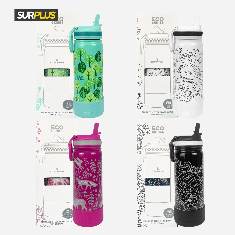 Surplus Hydrofresh Flask With Flip Straw 532mL With Boot | Shopee ...