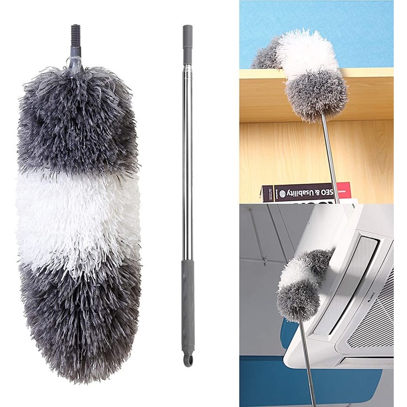 Dust Duster Dusting Retractable Household Cleaner Feather Duster Brush ...