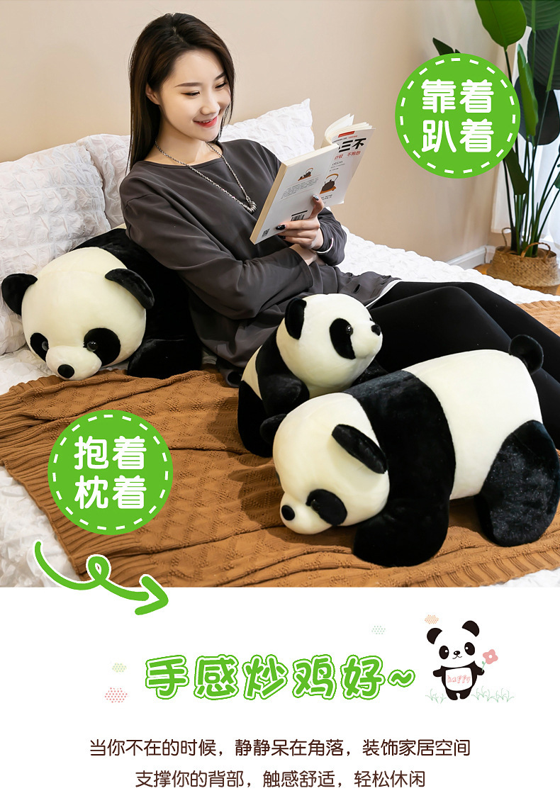 Cute Giant Baby Panda Plush Doll Cotton Stuff Panda Bear Toy Pillow ...