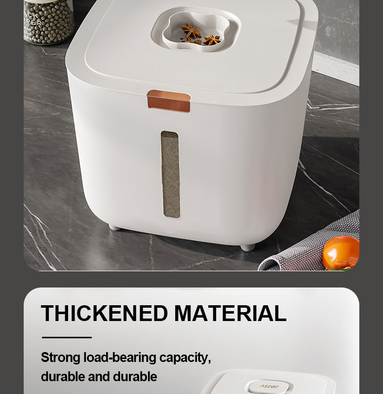 5KG/10KG Kitchen Rice Storage Box Insect-proof Moisture-proof With ...