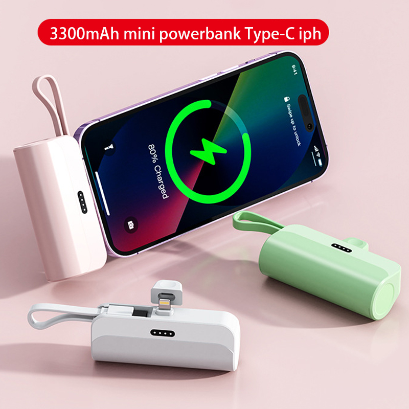 2 in1 type-c iph Power Bank Mini PowerBank Superfast Charging Wireless ...