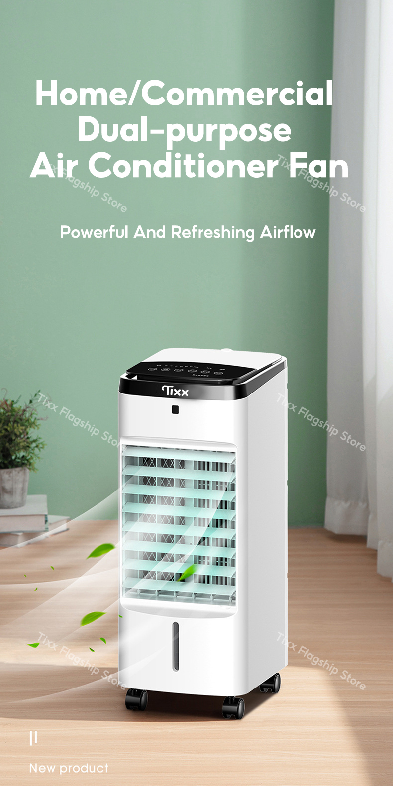 Tixx Air Cooler Fan 60W EE With Dust and Hair Air Filter 10/40L Aircon ...