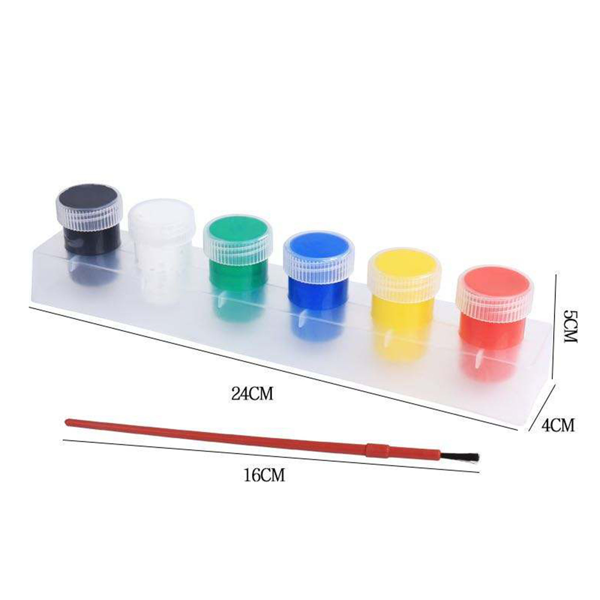 Washable Poster Paint Color Set of 6 with Paint Brush | Shopee Philippines