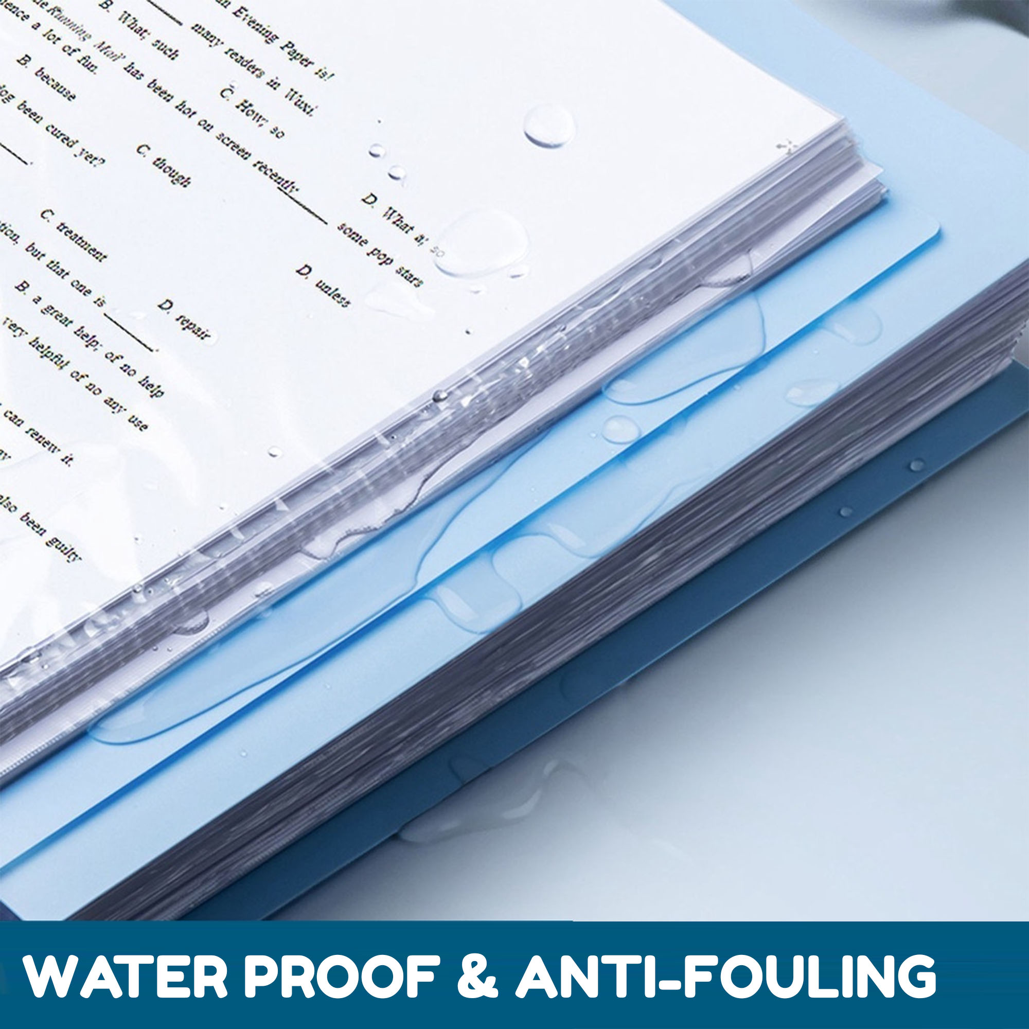 A4 Transparent File Folder Document Organizer Clear Book Stationery for ...