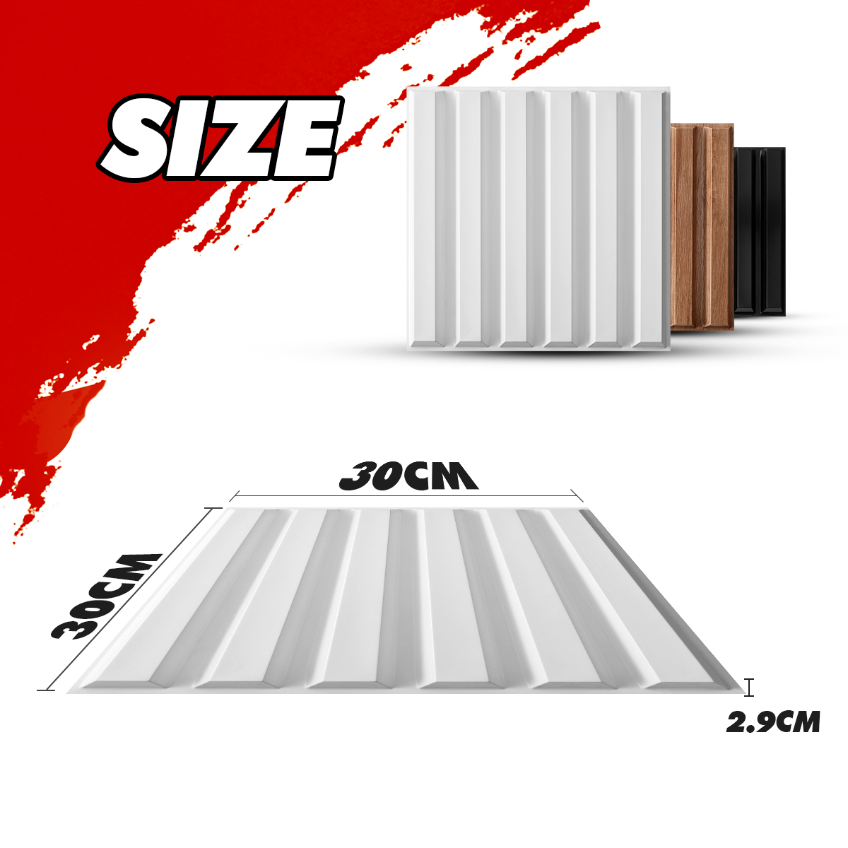 3D Wall Panel Pvc Wood Design Wall Sticker For Room Living Room ...
