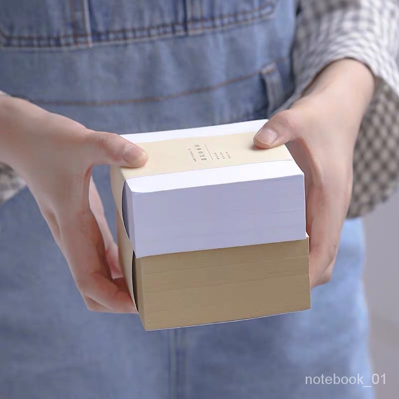 400Sheets Sticky Note 9.7cm Large Memo Notepad Thickened Square Student ...